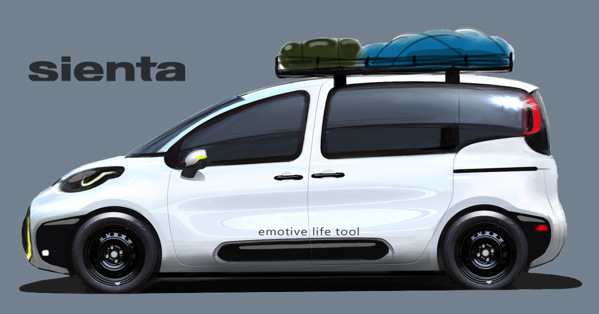 シエンタ デザインスケッチ | トヨタデザイン | トヨタブランド | モビリティ | トヨタ自動車株式会社 公式企業サイト