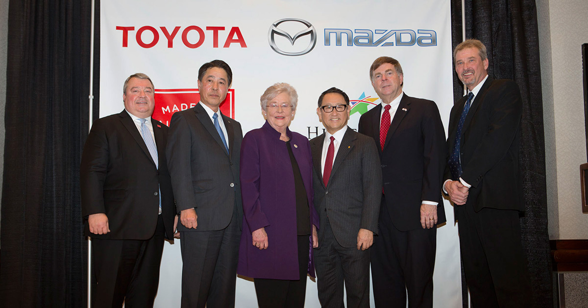 Mazda, Toyota select Alabama for new U.S. auto manufacturing plant ...