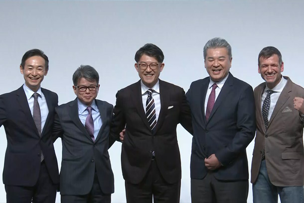 Press Conference on Toyota's New Management Team Structure from April 1 ...