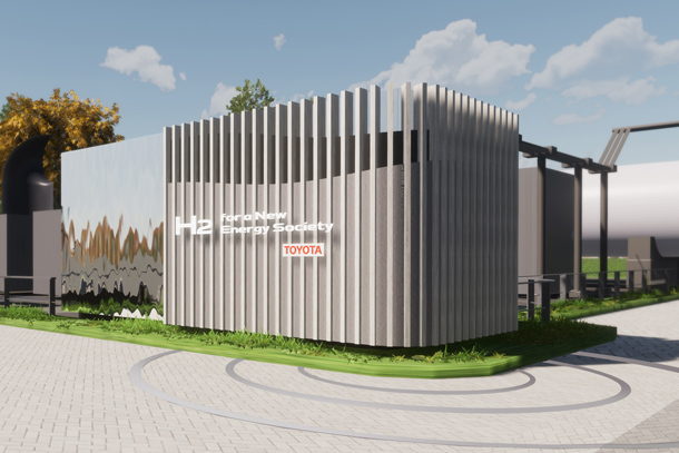 The electrolysis equipment, which utilizes the FC stack | Toyota Motor ...